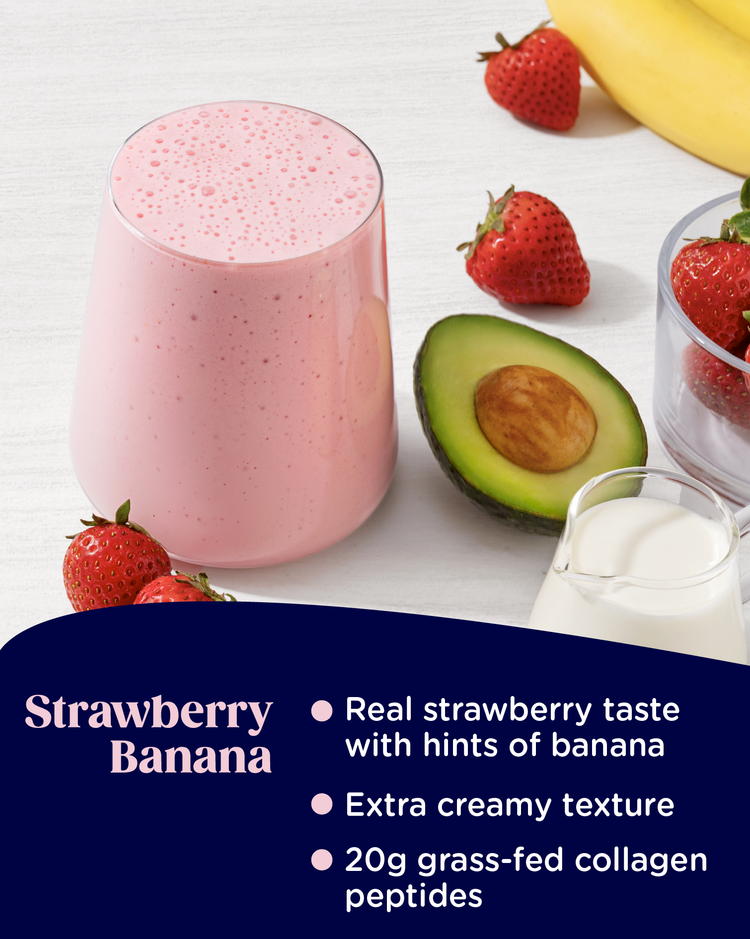 Strawberry Banana Collagen Peptides Shake powder – Enchant Brands